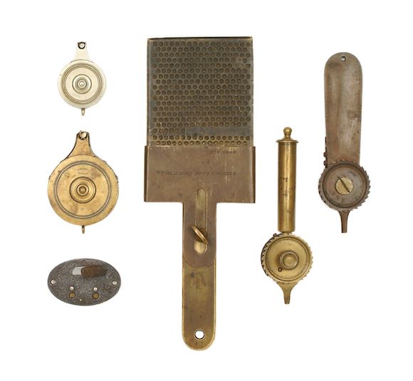 Bonhams : Three Circular Percussion Cap Dispensers