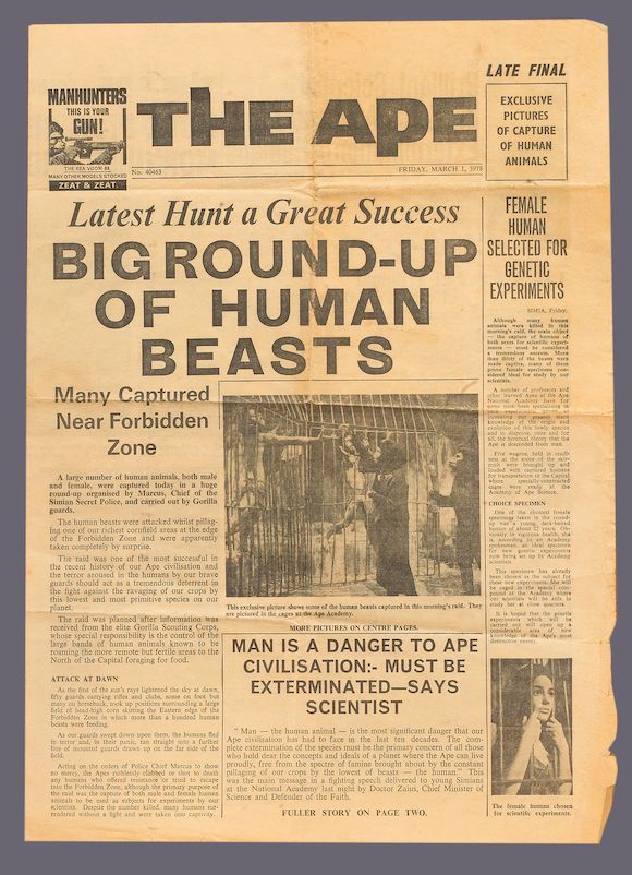 Bonhams : A scarce copy of 'The Ape' newspaper, 1968,