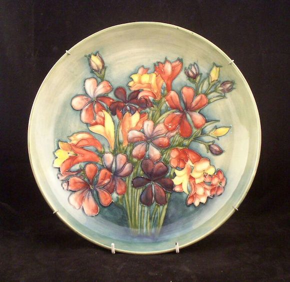 Bonhams : A Moorcroft 'Spring Flowers' dish, circa 1935,