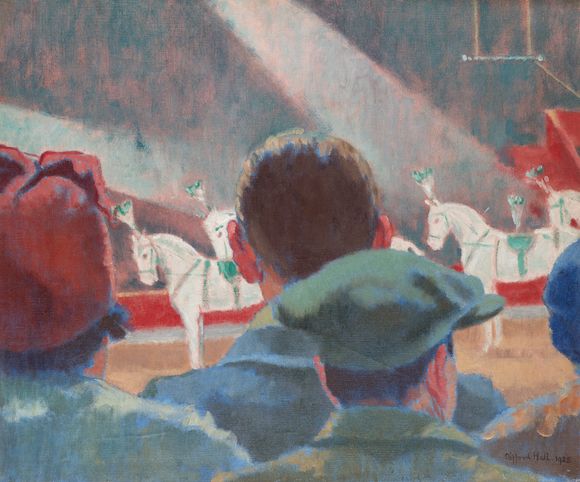 Bonhams : Clifford Hall (1904-1973) Mills Circus Horses, Olympia 51 x ...