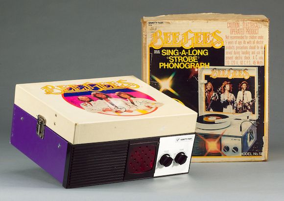 Bonhams : An original signed Bee Gees 'Sing-A-Long Strobe Phonograph ...