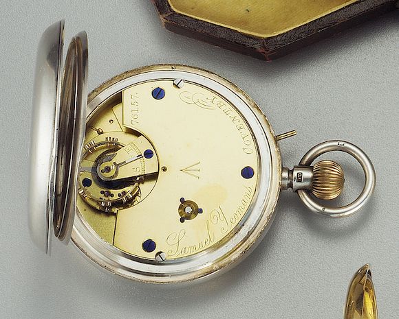 Bonhams : A silver late 19th century open faced Karrusel deck watch in ...