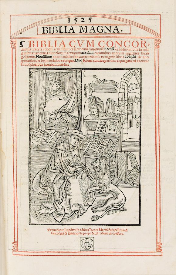 Bonhams : BIBLE, in Latin Biblia magna. Biblia cum concordantiis ...