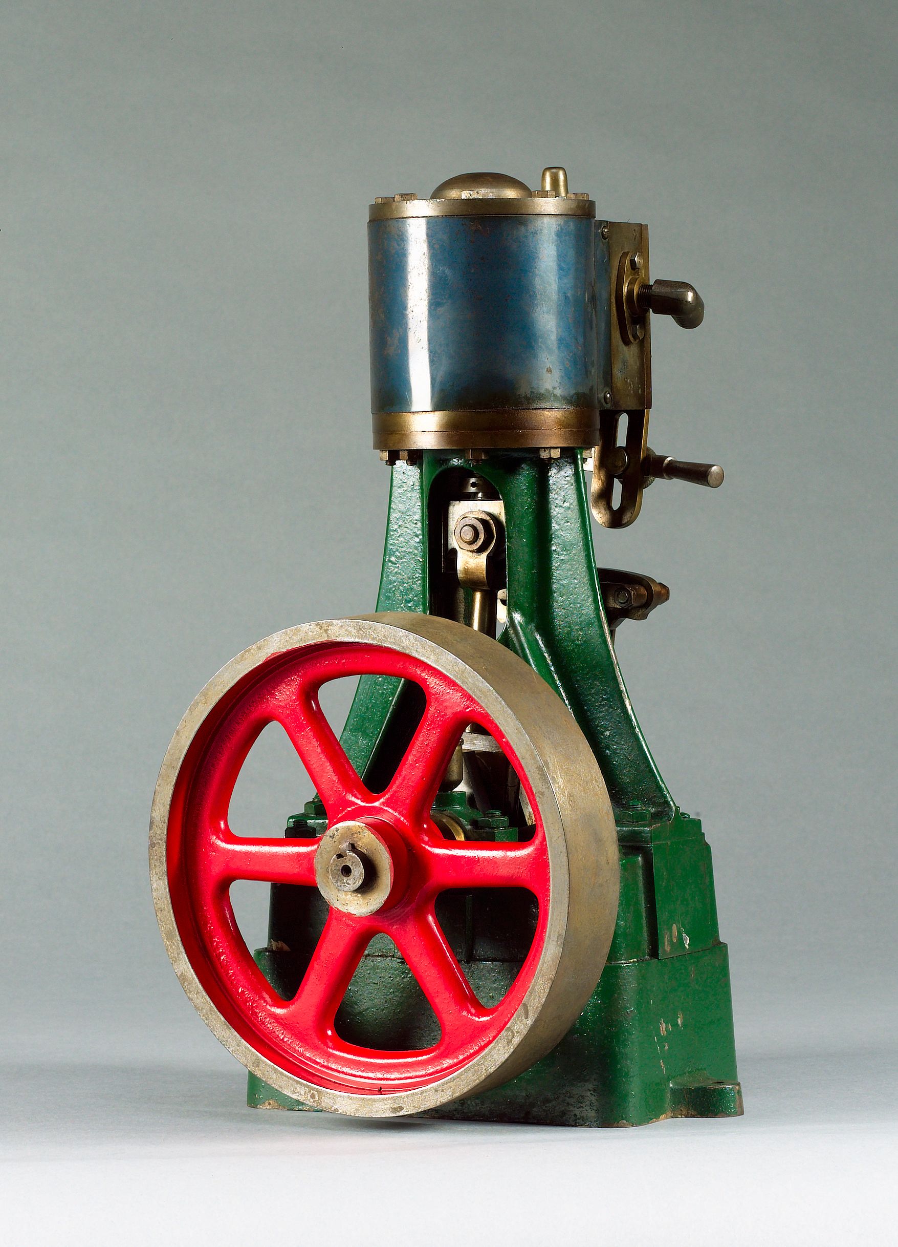 Bonhams Cars : A Stuart reversing vertical Number 5A model steam engine,