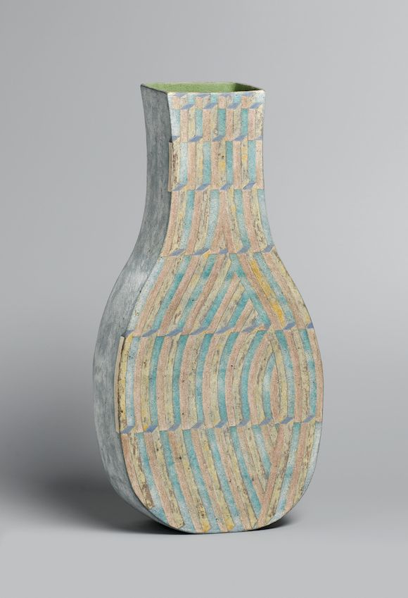 Bonhams : Elizabeth Fritsch a 'Cubist' Vase with 'Möbius Loop' design ...