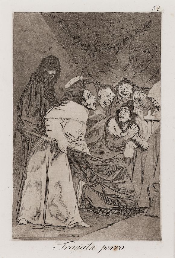 Bonhams : Francisco de Goya A Collection Three etchings with aquatint from the second edition ...