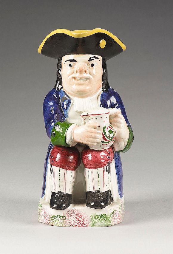 Bonhams : A Portobello type Toby jug, circa 1840,