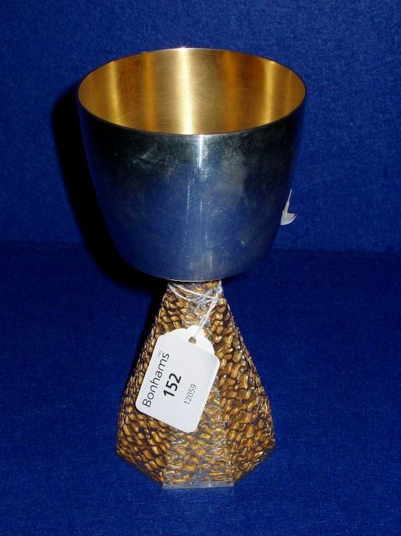 Bonhams : A modern silver Ely Cathedral Chalice modern maker's mark JMW ...