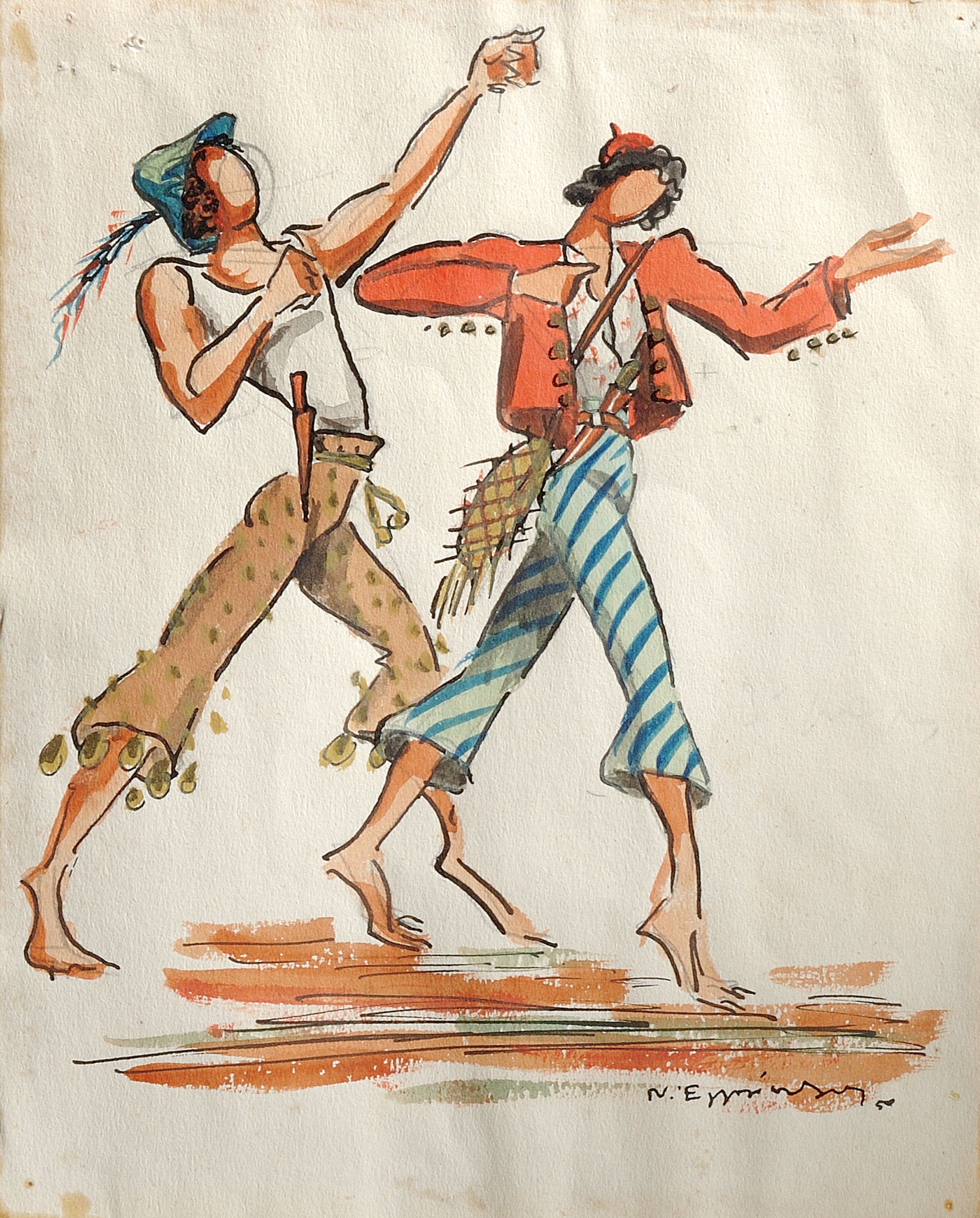 Nikos Engonopoulos (Greek 1910-1985) - auctions & price archive