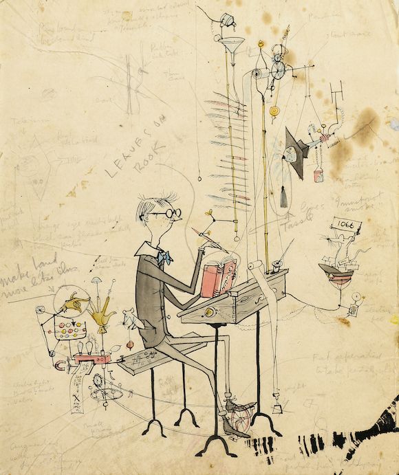 Bonhams : Frederick Rowland Emett (British, 1906-1990) The homework ...