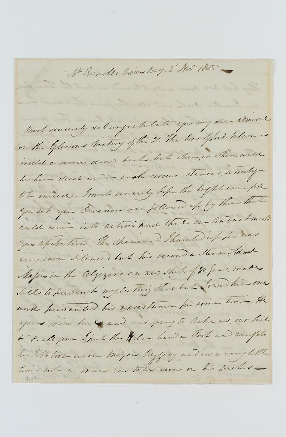 Bonhams : The Glorious Victory of the 21 Charles Tyler (Captain HMS ...