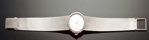 Bonhams : A lady's diamond-set cocktail watch Jean Renet