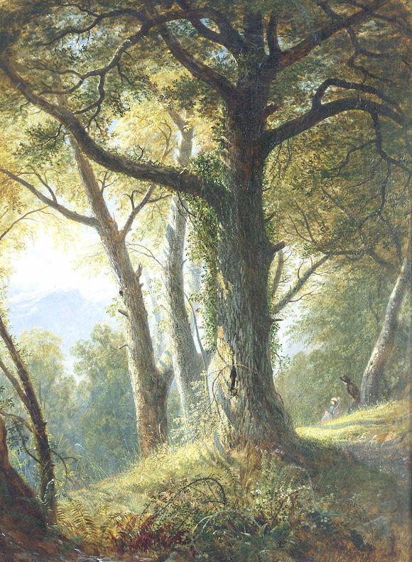 Bonhams : Henry Hewitt (1818-1875) 'Leigh Woods, Bristol - looking ...