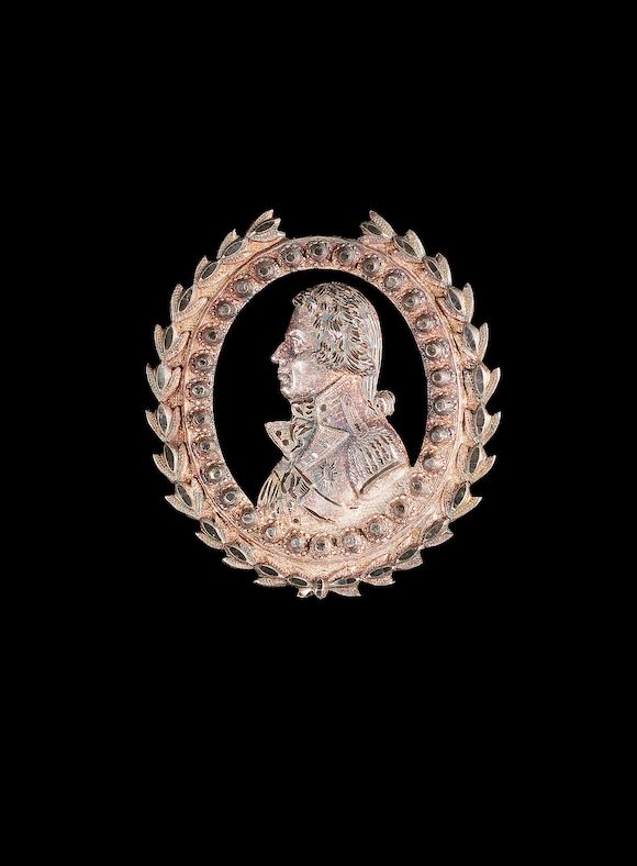 Bonhams : A Rare Nelson Portrait Brooch, early 19th century, 4.5x4 cm ...