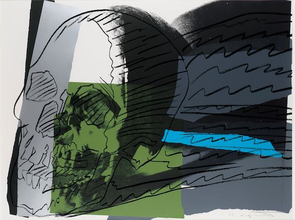 Bonhams : Andy Warhol Skull Screenprint, 1976, in colours, signed in ...