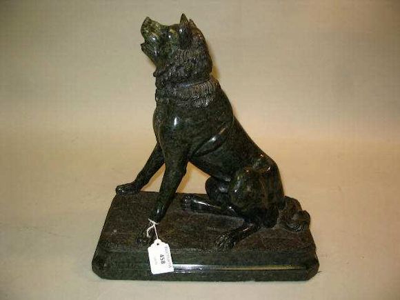 Bonhams : A serpentine model of the Jenkins Dog,