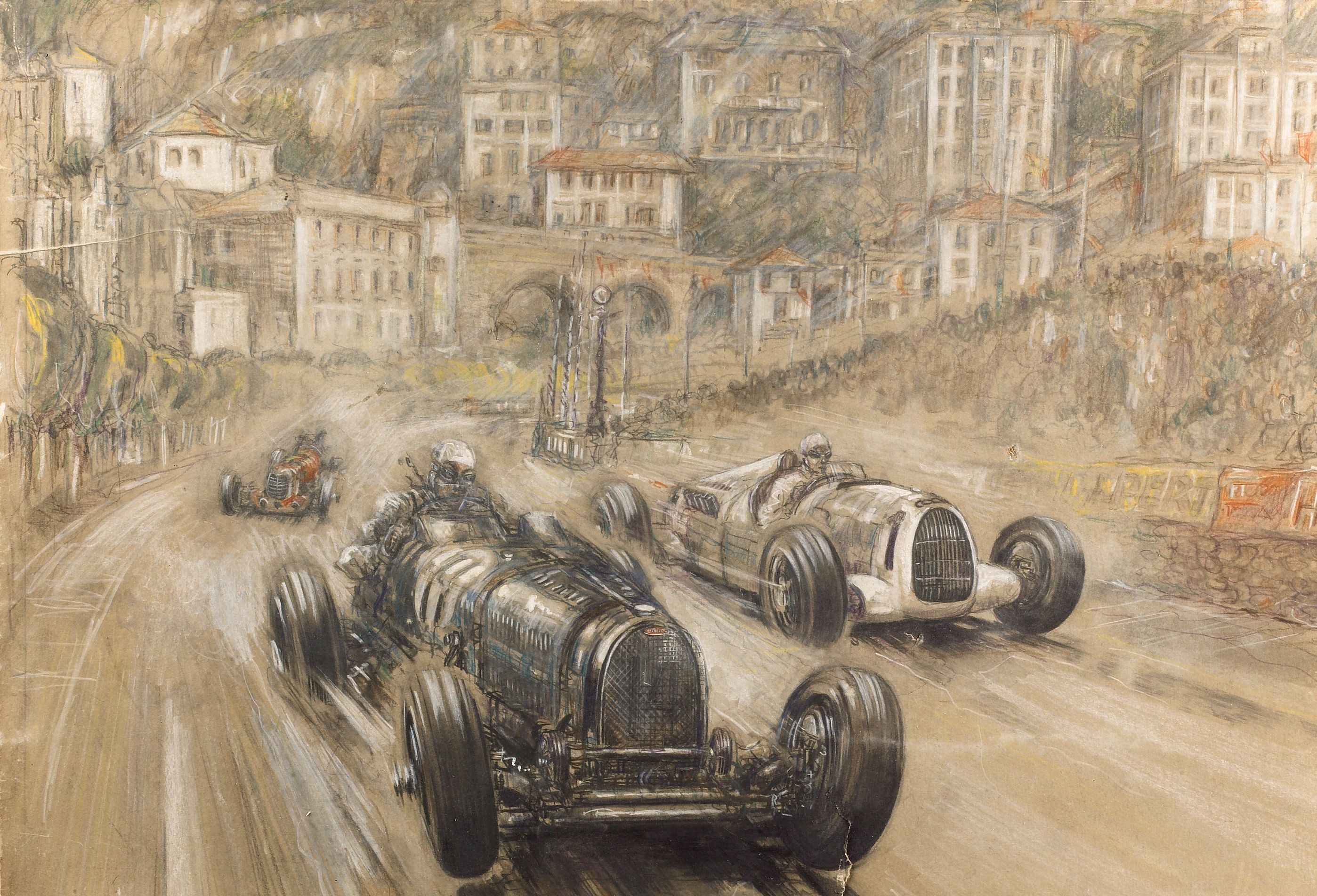 Bonhams Cars : Follower of Frederick Gordon Crosby, 'Fight to the ...