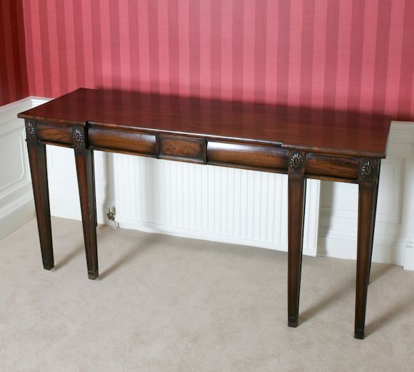 Bonhams : A George III and later mahogany inverted breakfront Serving ...