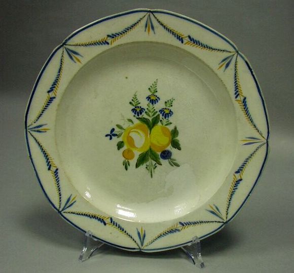 Bonhams : A Cambrian Pottery dinner plate,