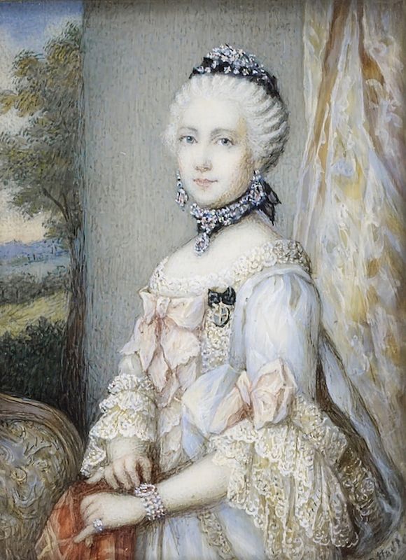 Bonhams : Continental School, Three decorative portrait miniatures; one ...