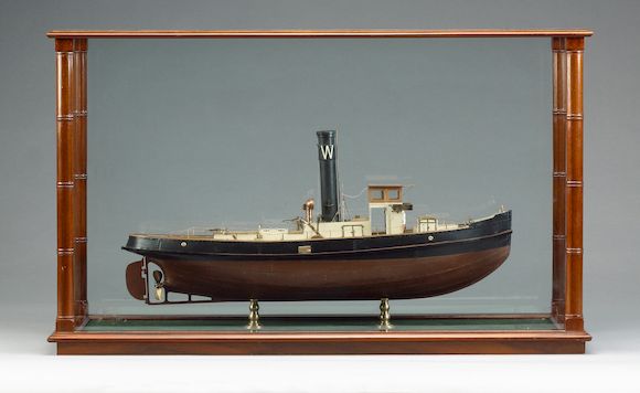 Bonhams : A Shipbuilder's style Model of the Tug boat 'Saturn', modern ...