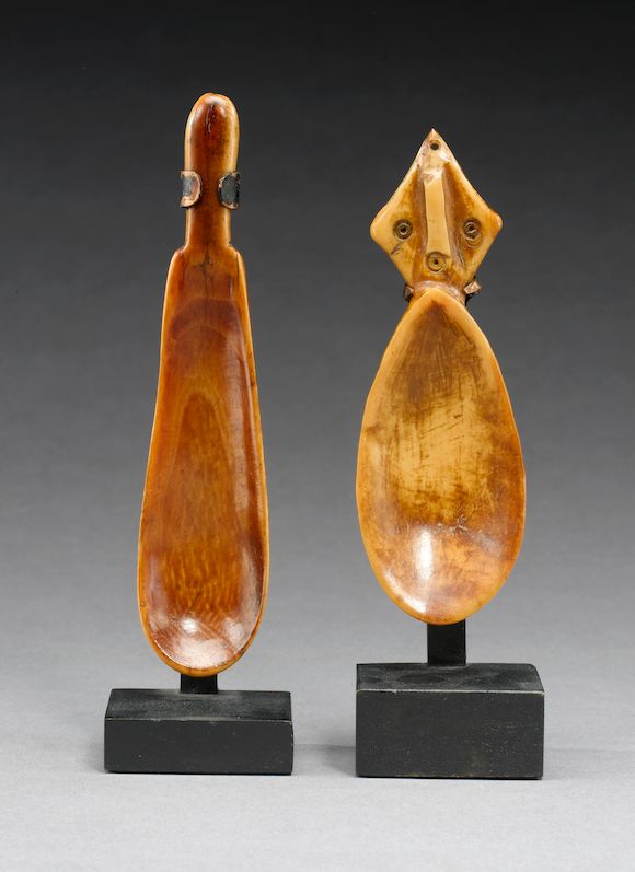 Bonhams : A Lega ivory spoon 14.5cm