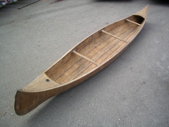 Bonhams : A Cedar Rib Canadian Canoe