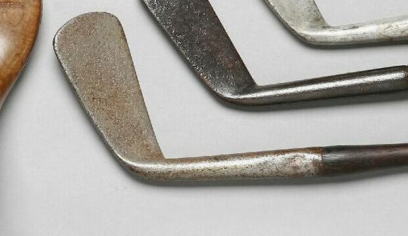 Bonhams : A large mid-19th Century concave faced sand iron by maker ...