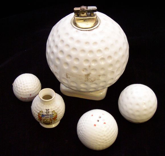 Bonhams : A group of mostly ceramic golf balls,