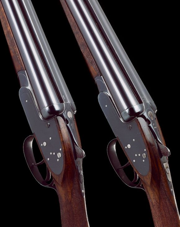 Bonhams : A pair of 12-bore (2¾in) self-opening 'Black Widow' sidelock ...