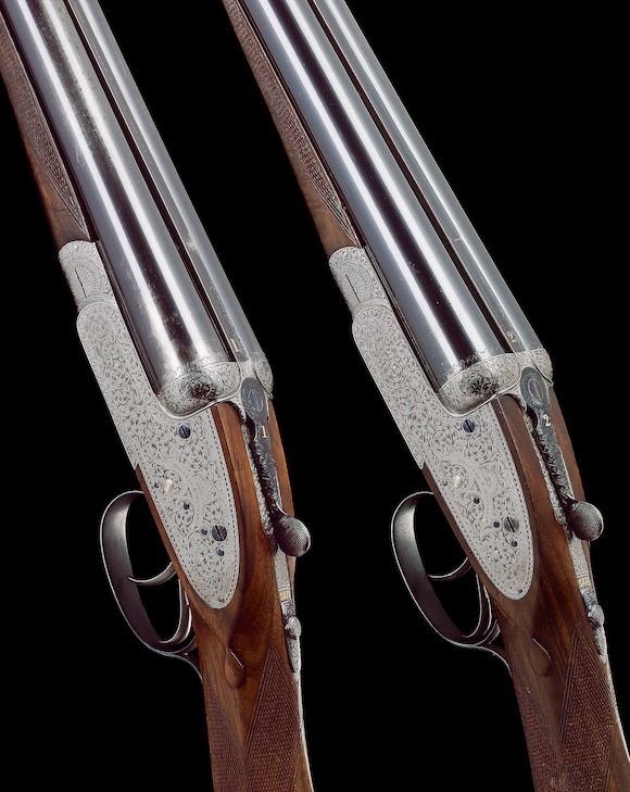 Bonhams : A pair of 12-bore (2¾in:2½in) 'Royal' sidelock ejector guns ...
