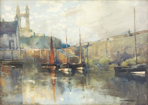 Bonhams : James Paterson PRSW RSW RWS (1854-1932) The harbour, St ...