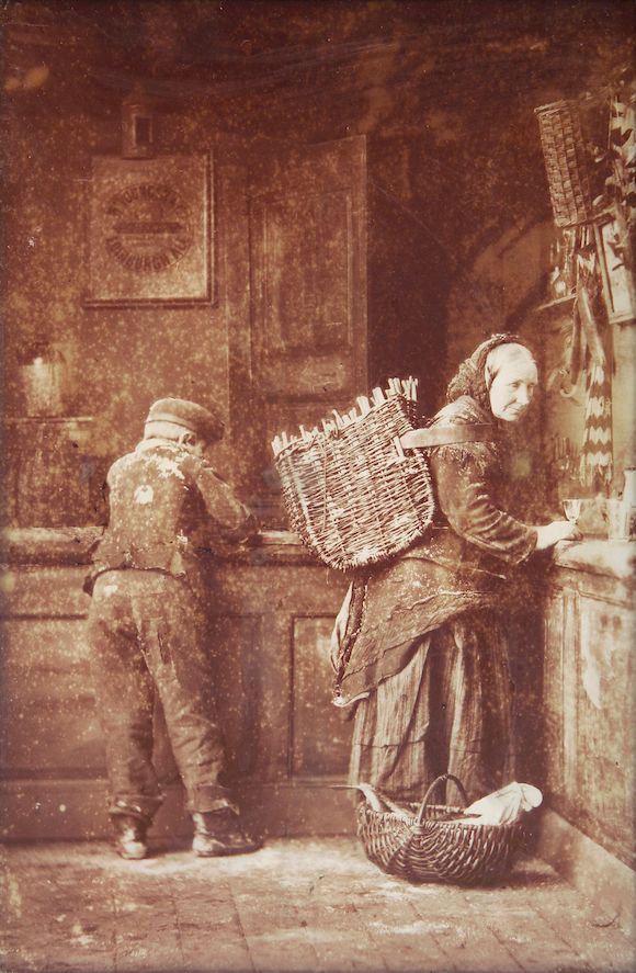 Bonhams : COMPOSITION PHOTOGRAPH DISTON (Adam) Old Woman Fish Seller ...
