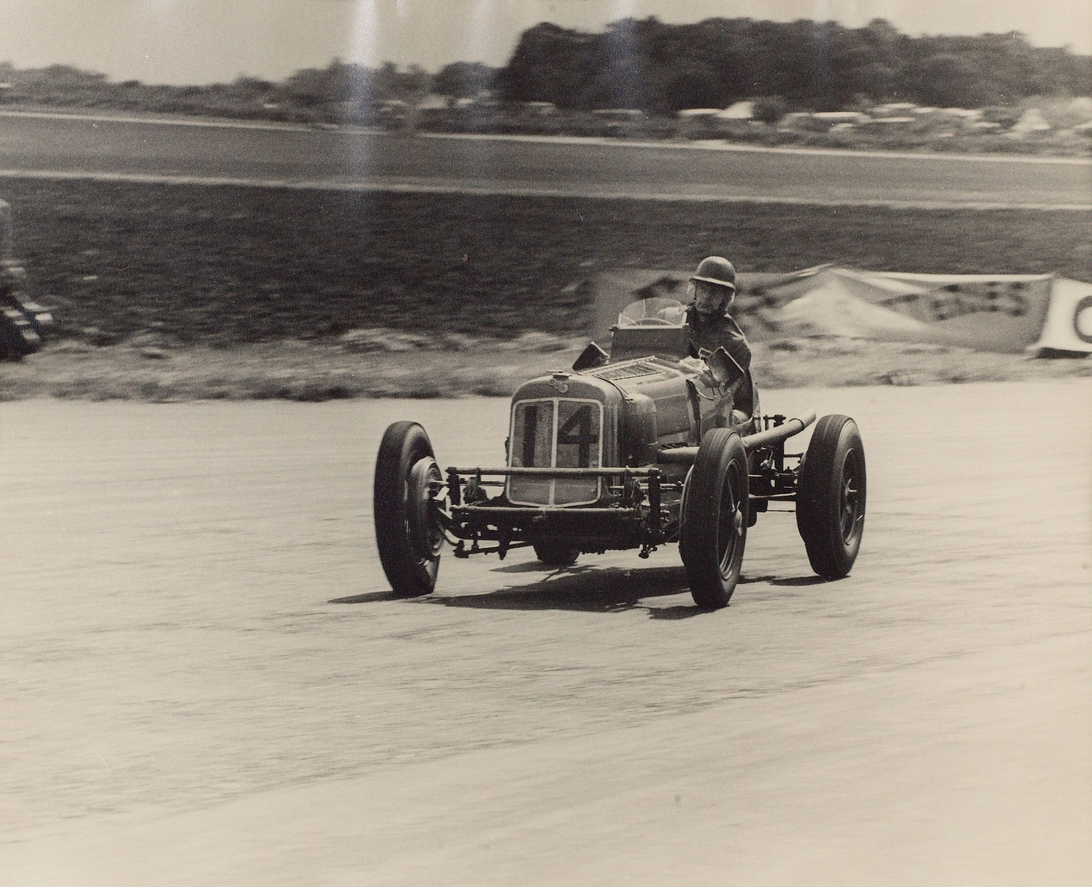 Bonhams Cars : A monochrome photoprint of Brian Shaw-Taylor in the ERA ...