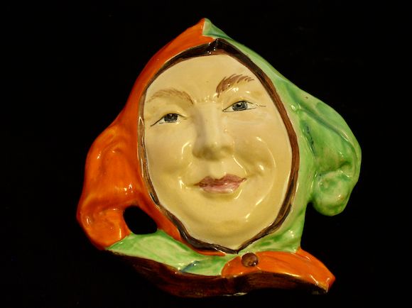 Bonhams : Beswick A Beswick Jester wall mask