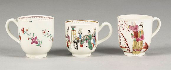 Bonhams : Two Worcester coffee cups and a Seth Pennington coffee cup ...