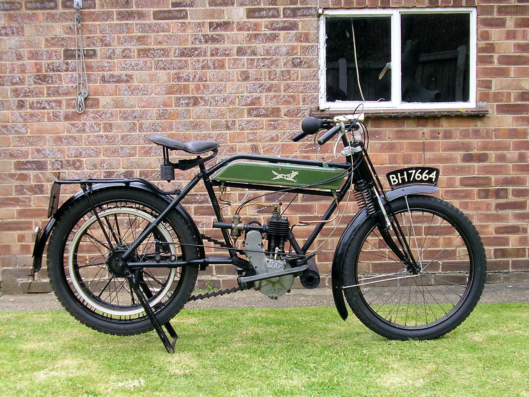 Bonhams Cars : c.1914 Wolf 2.5hp Model B Frame no. 13384 Engine no. 3839