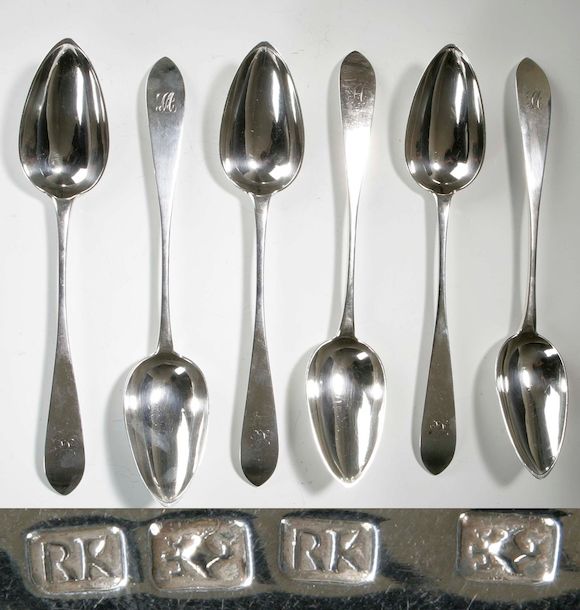 Bonhams : A set of six Table Spoons, by Robert Keay of Perth, circa ...