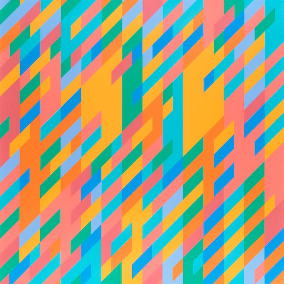 Bonhams : Bridget Riley Early Light Silkscreen, 1987, printed in ...