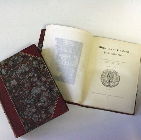 Bonhams : EDINBURGH WILSON (Sir Daniel) Memorials of Edinburgh in the ...