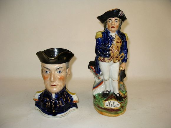 Bonhams : A Staffordshire 'Nelson' toby jug,