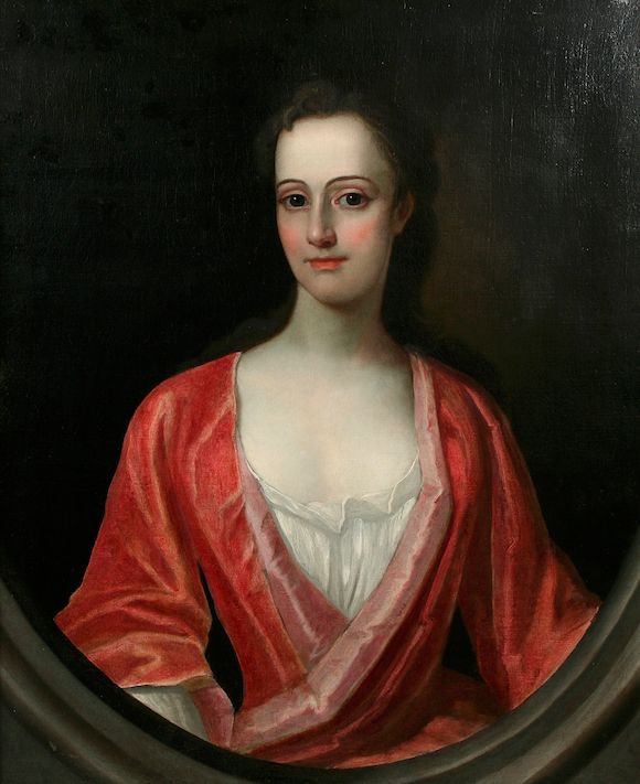 Bonhams : Circle of Enoch Seeman Portrait of a lady, half length ...