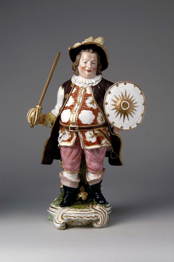 Bonhams : A Derby porcelain model of Falstaff,