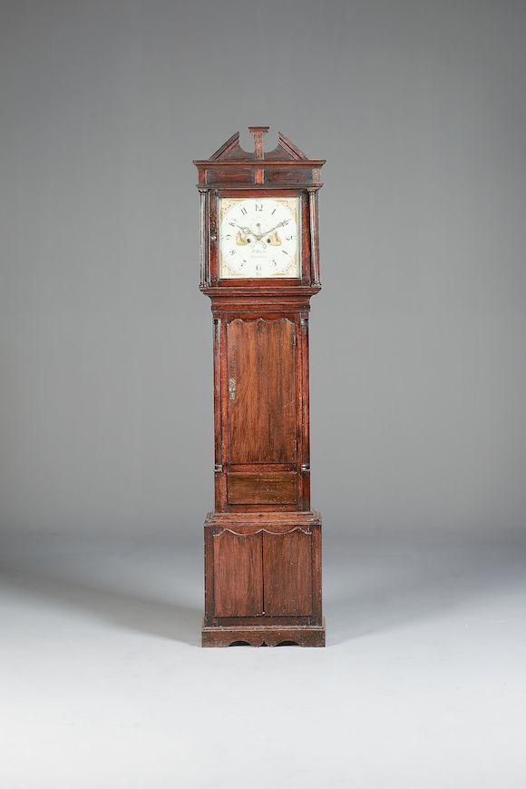 Bonhams : An early 19th century oak longcase clock with 'Wilson' dial H ...