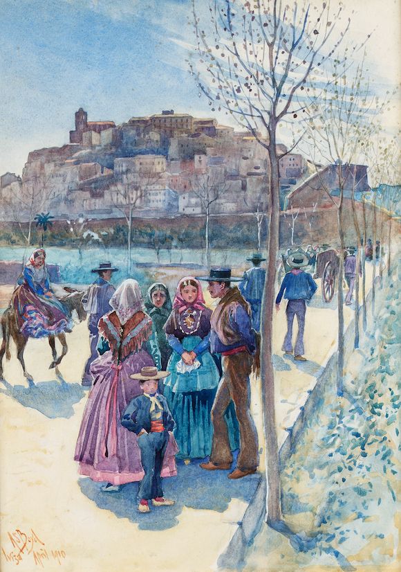 Bonhams : Alexander Stuart Boyd R.S.W., (British, 1854-1930) Sunday ...