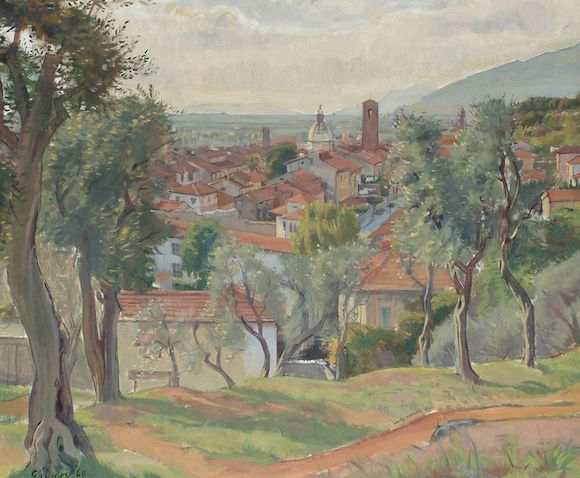 Bonhams : Michael Gilbery (British, 1913-2000) View of an Pietrasanta ...