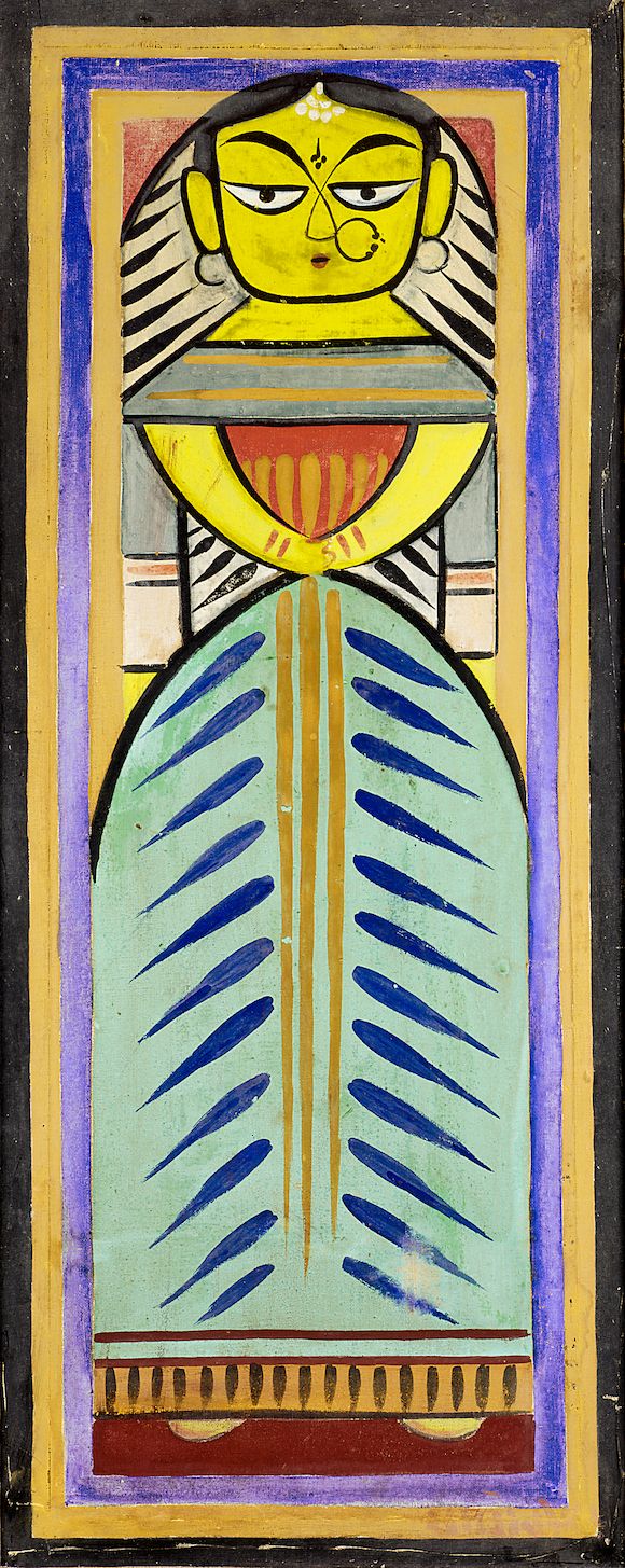 Bonhams : Jamini Roy (India, 1887-1972) Female Figure