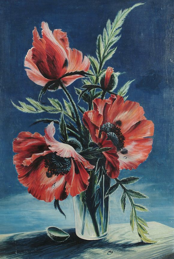 Bonhams : Stuart Armfield (British, 1916-2000) Still life with vase of ...