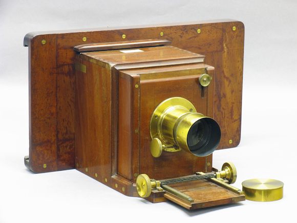 Bonhams : Burr Wet Plate Sliding Box camera Made c. 1860s to F. R ...