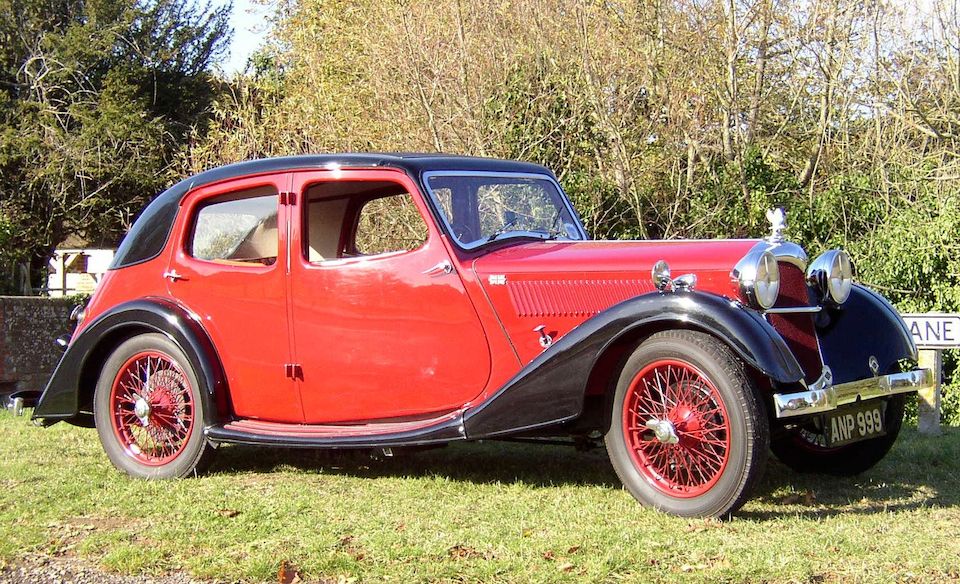 Bonhams : 1936 Riley 9hp Kestrel Saloon Chassis no. S66K1694 Engine no ...